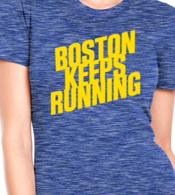 Women’s Boston Keep Running Tech Tee - Right On, Left On